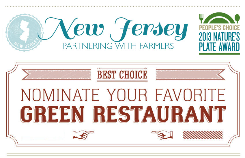 2013 "Nature's Plate" Green Restaurant Contest in New Jersey – Boozy Burbs